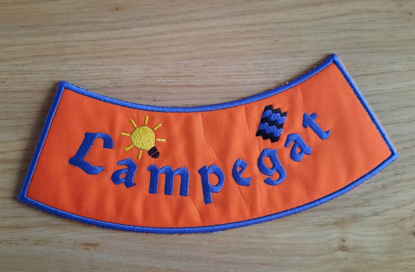 Lampegat Rug embleem 8X22 Oranje - Studio Salaai